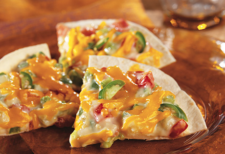 Vegetable Tortilla Triangles