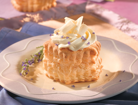 Lavender-Infused Mascarpone Mousse Pastries - Puff Pastry